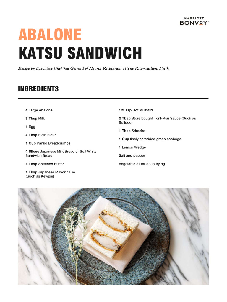 Abalone_Katsu_Sandwich_Recipe_2021 | PDF
