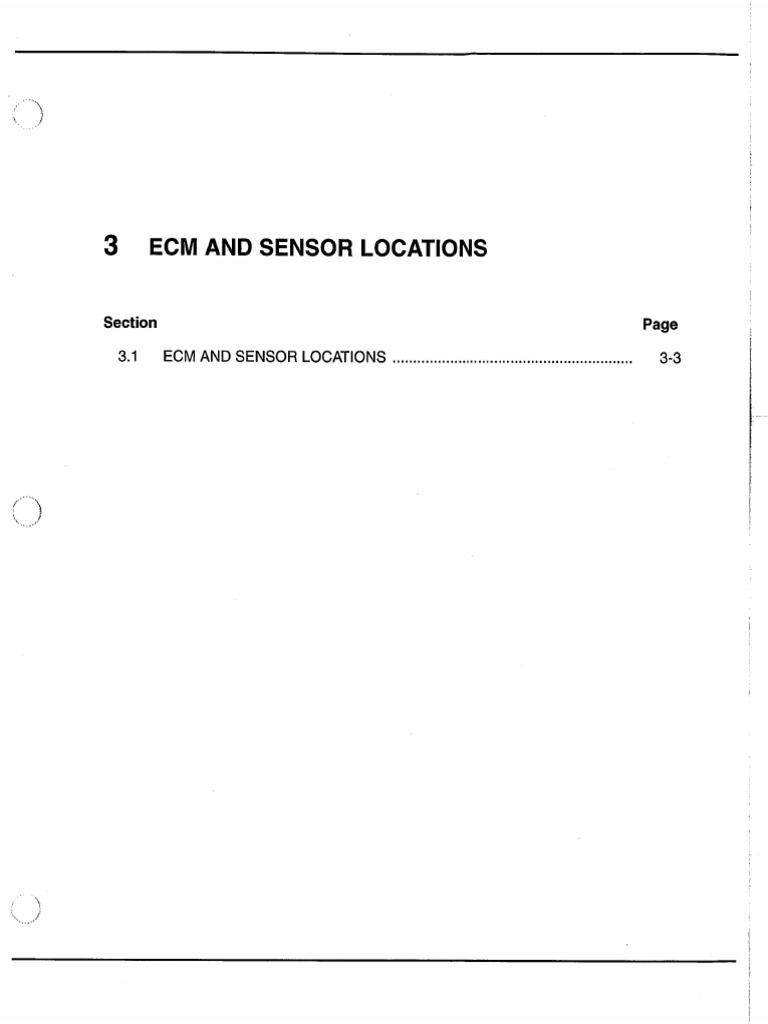 03_ECM And Sensor Locations | PDF