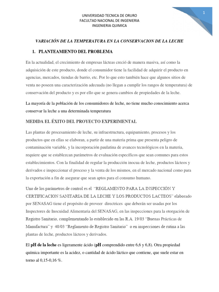 Proyecto Opti | PDF | Leche | Productos lácteos