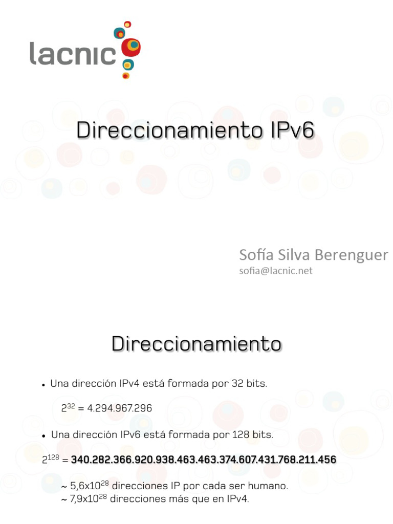 ES-Direccionamiento | Descargar gratis PDF | Yo Pv6 | Protocolos de internet