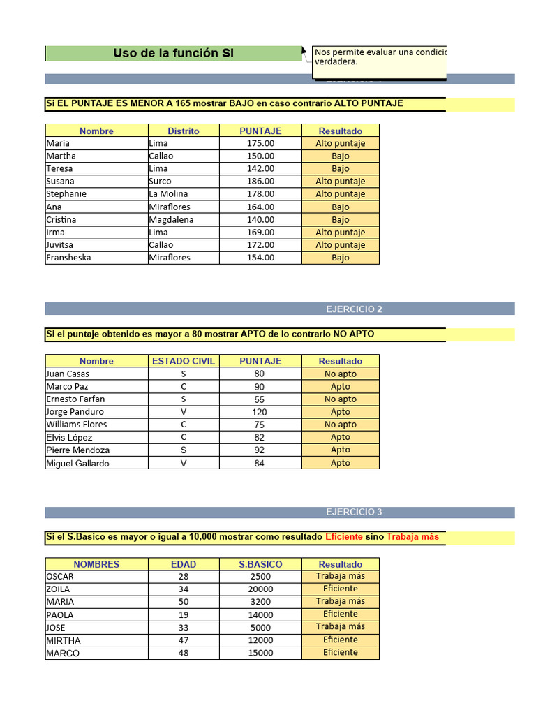 S10 - s1 Función Lógica Si-Y-O-Sierror | PDF