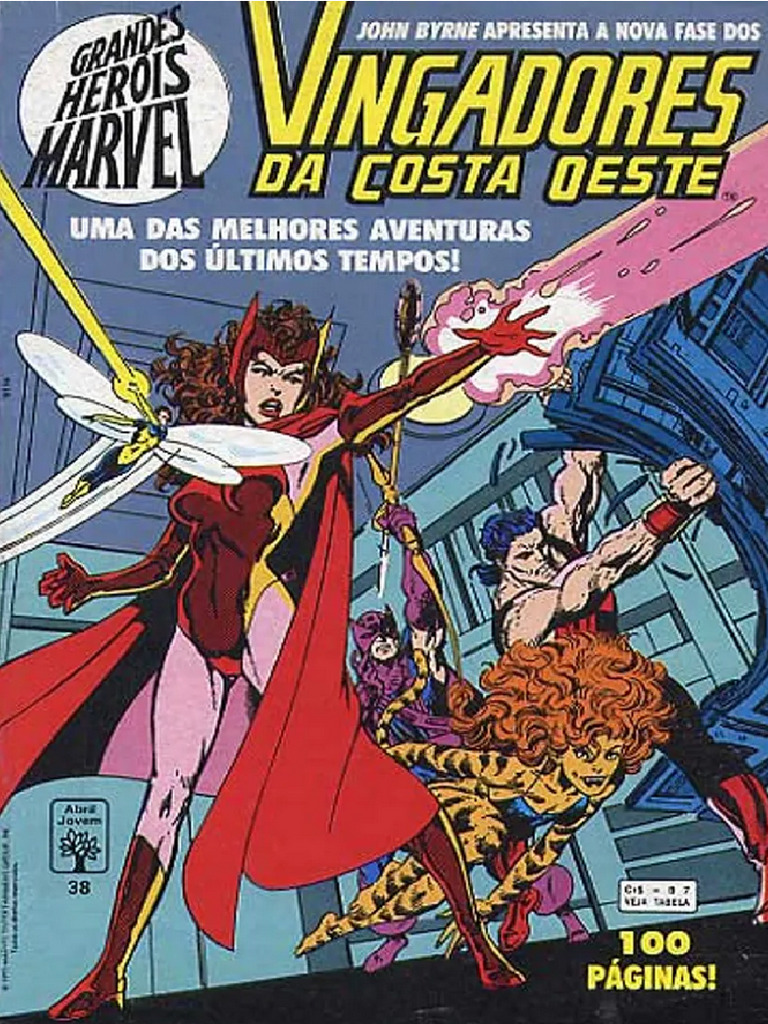 Grandes Heróis Marvel 38 - Vingadores Da Costa Oeste (1992) | PDF
