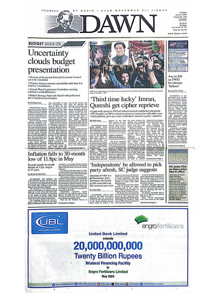 DAWN Newspaper 04 Jan 2024 | PDF