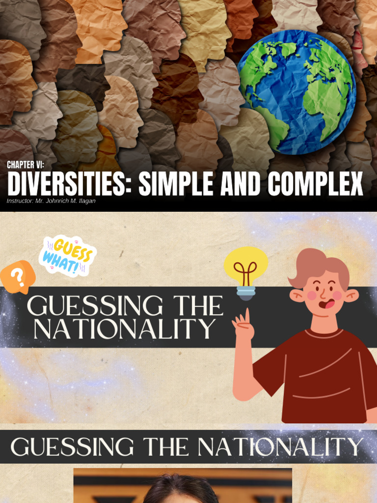 BSHM 85 Chapter 6 Diversities Simple and Complex | PDF | Experience ...