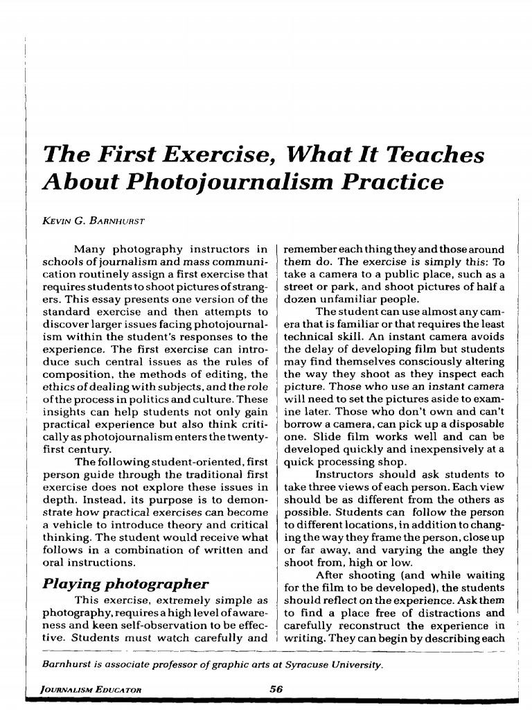 The First Exercise What It Teaches About | PDF | Art | Science ...