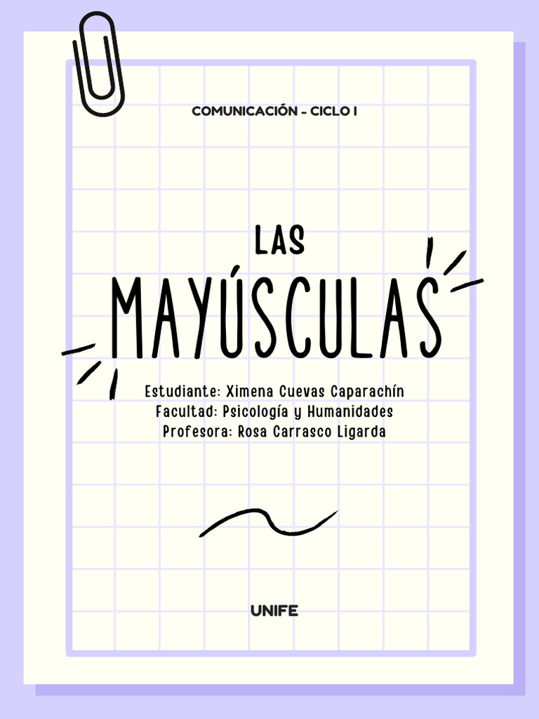 Tarea Sobre Las Mayúsculas - Ciclo 1 | PDF | Caso de carta