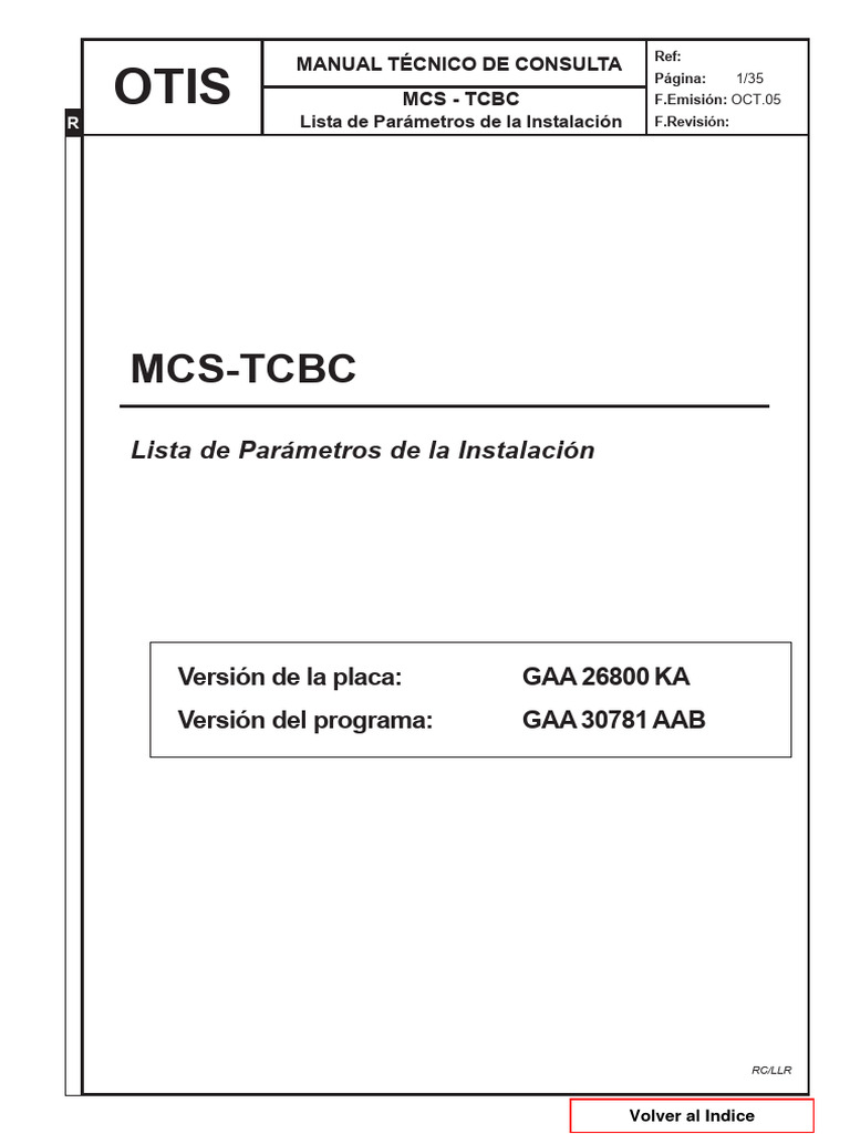 TCBC (Lista de Parametros Instalacion) | Descargar gratis PDF ...