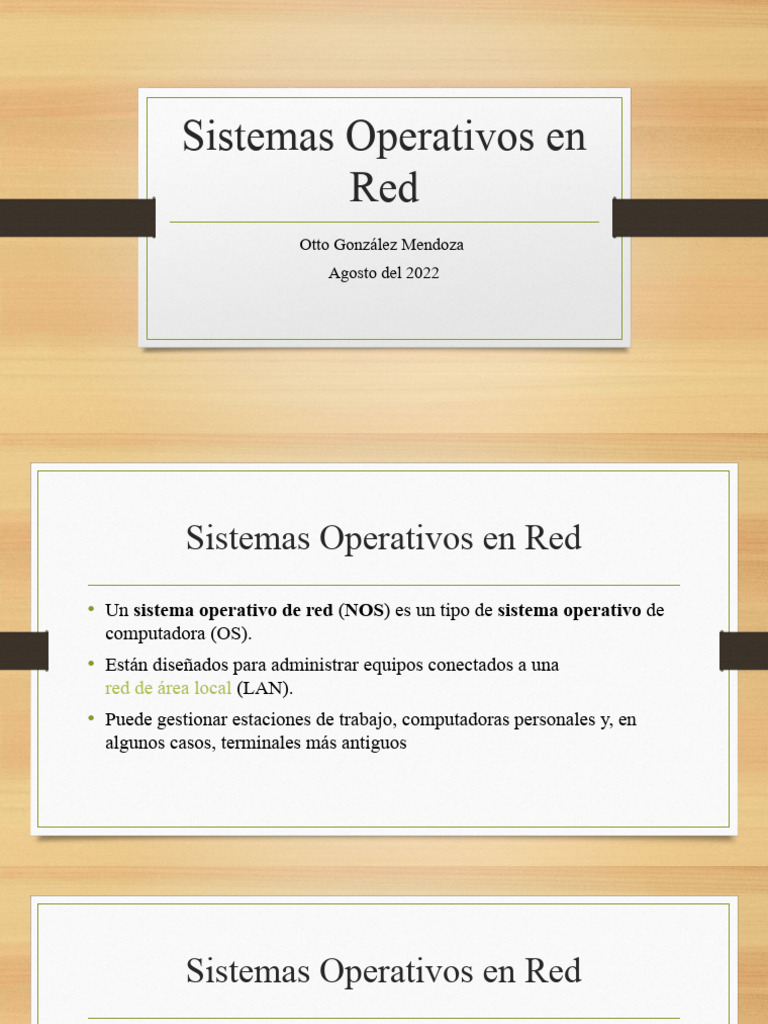Sistemas Operativos en REd | PDF