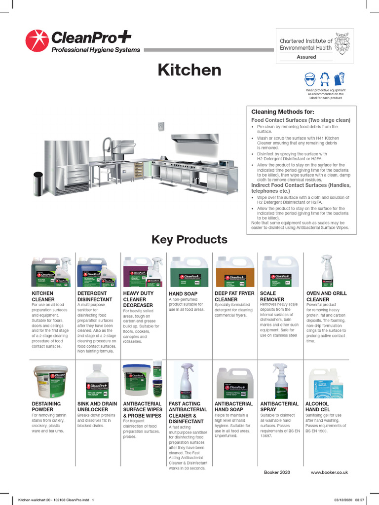 Kitchen Wallchart20 | PDF | Disinfectant | Detergent