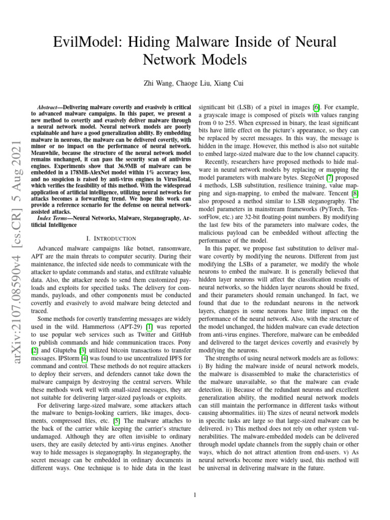 Evil Model 1673674509 | PDF | Deep Learning | Artificial Neural Network
