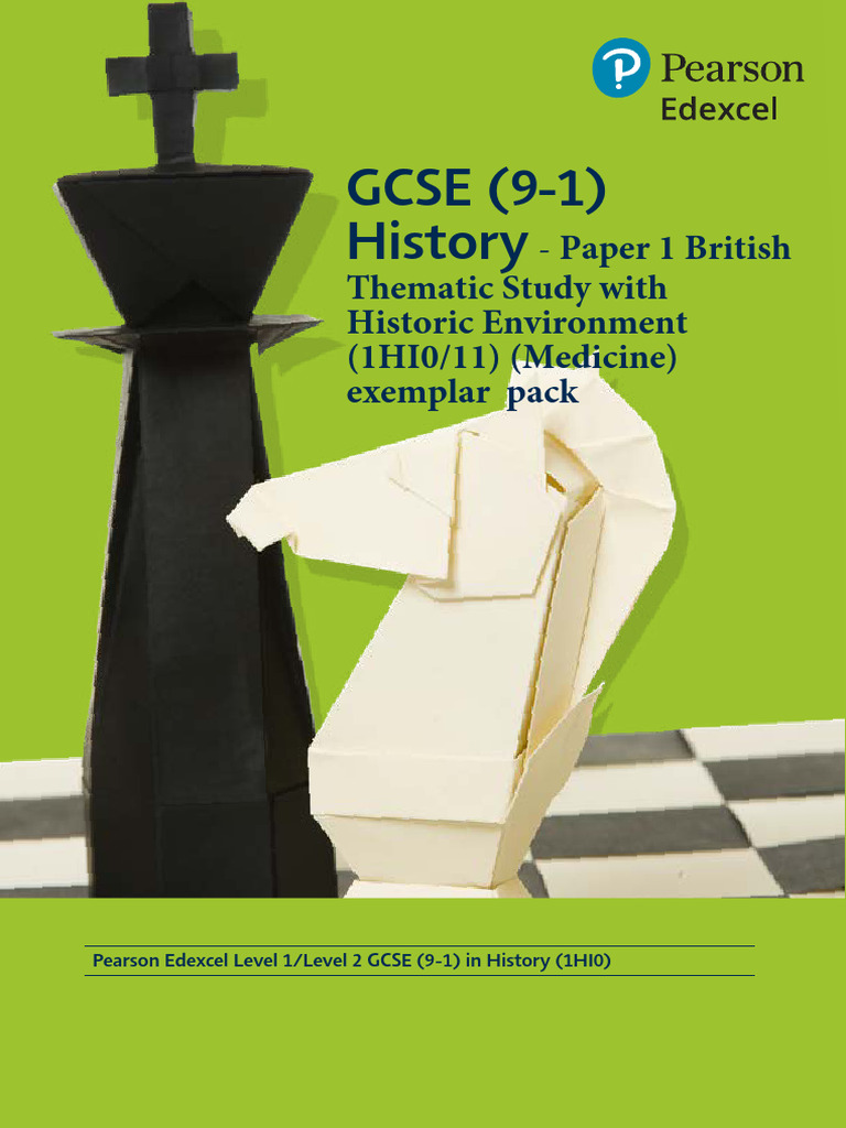 Gcse History Paper 1 Option 11 Medicine Exemplar Pack Summer 2018 Download