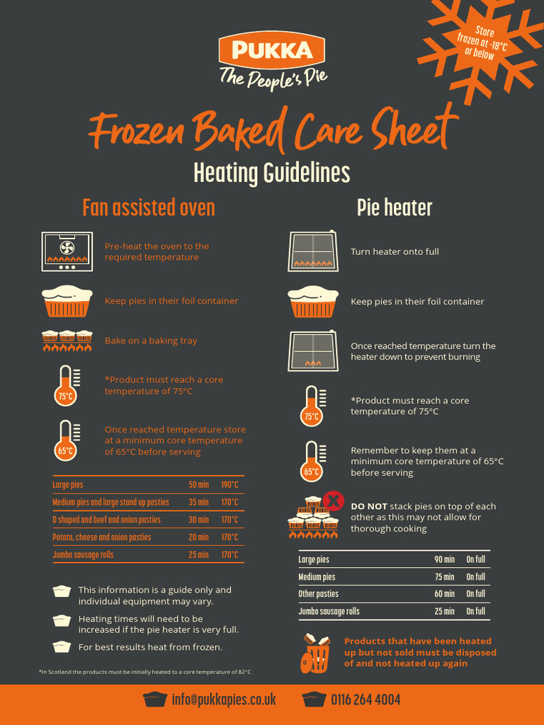 Pukka-Pies-Heating-Instruction-Sheet | Download Free PDF | Refrigerator ...