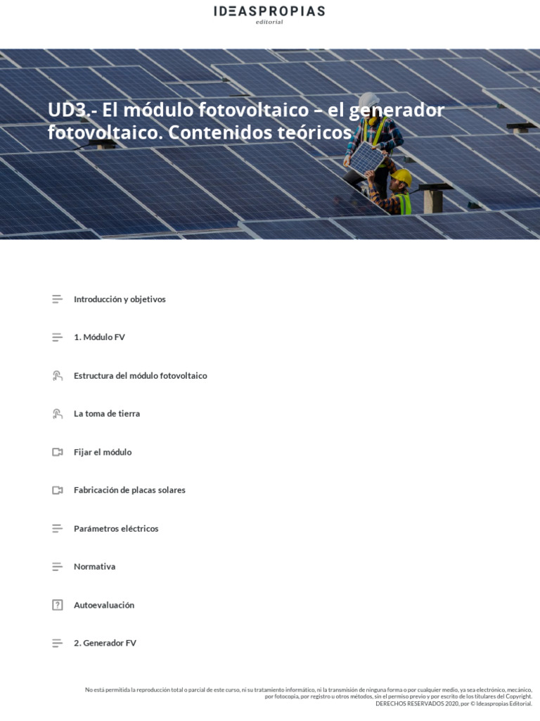 Ud03 Enae003po | PDF | Fotovoltaica | Panel solar