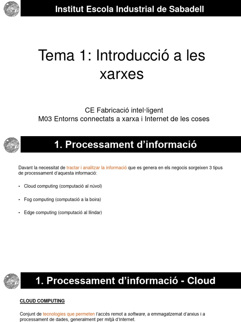 AD01 Introducció A Les Xarxes | PDF
