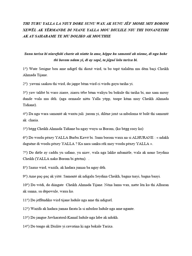 23 Chartes En Wolof Pdf