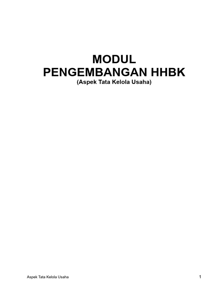 Modul Kelola Usaha | PDF | Karier & Perkembangan | Ilmu Sosial