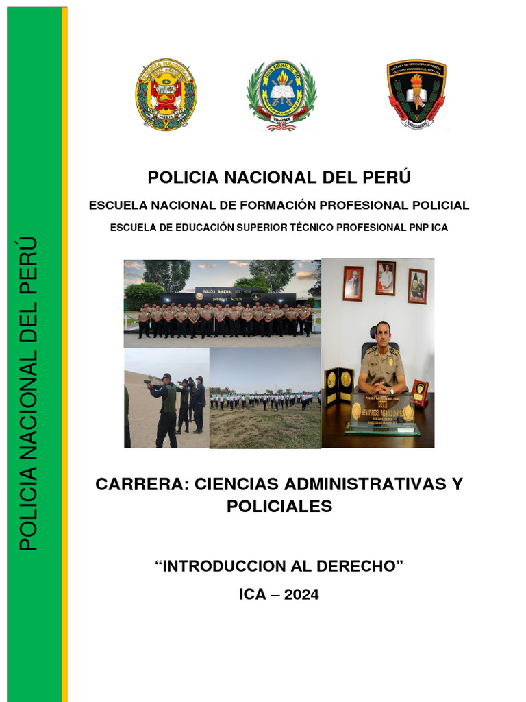 Silabo Introduccion Al Derecho I Periodo Eestp PNP Ica 2024 | PDF ... Silabo Introduccion Al Derecho I Periodo Eestp PNP Ica 2024 | PDF ...