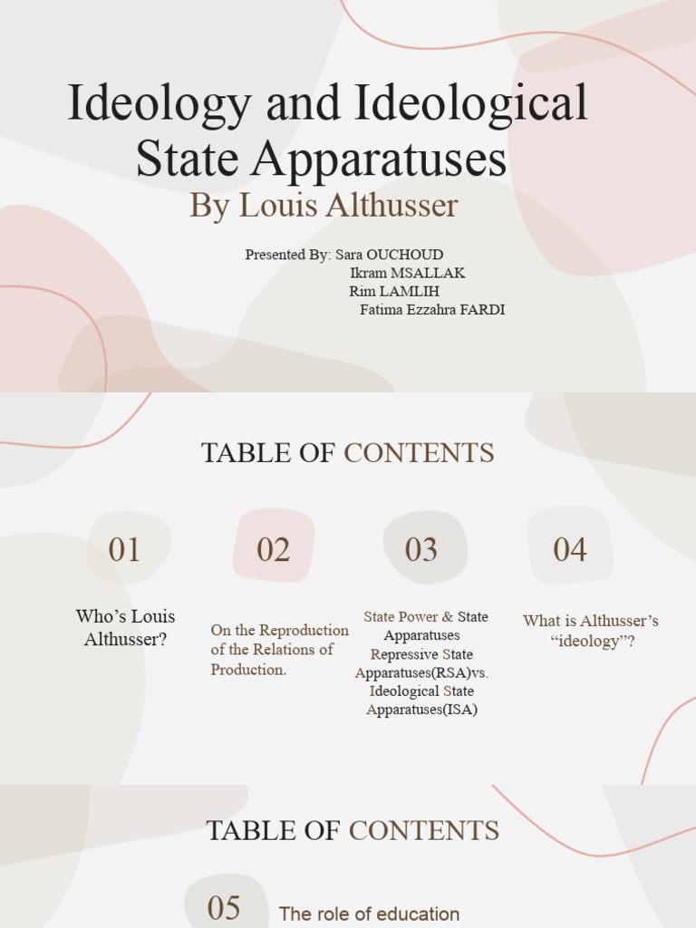 Ideology and Ideological State Apparatuses | PDF | Louis Althusser ...