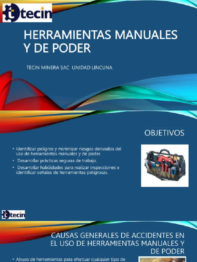 Herramientas Manuales y de Poder - PPTX - 20240527 - 194337 | PDF