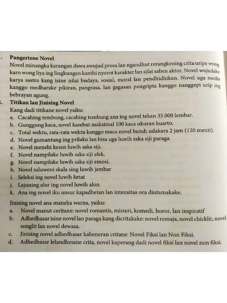 Bab Novel Bahasa Jawa | PDF