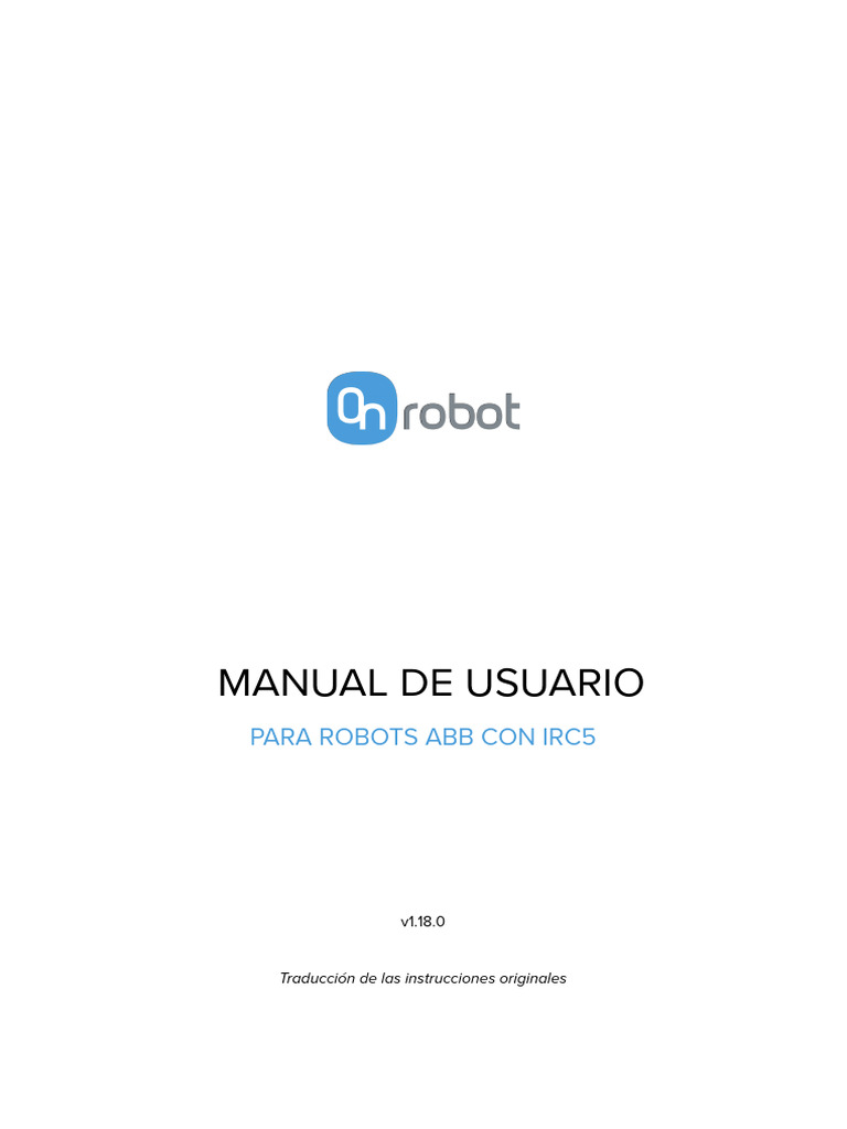 Manual de Usuario para Robots ABB Con IRC5 Quick Changer 2FG7 v1.18.0 ...