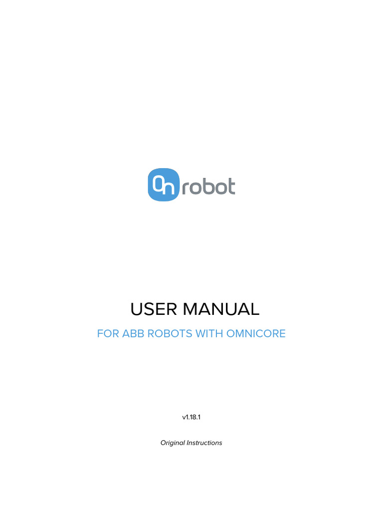 User Manual For ABB Robots With OmniCore Quick Changer 2FG7 v1.18.0 en ...