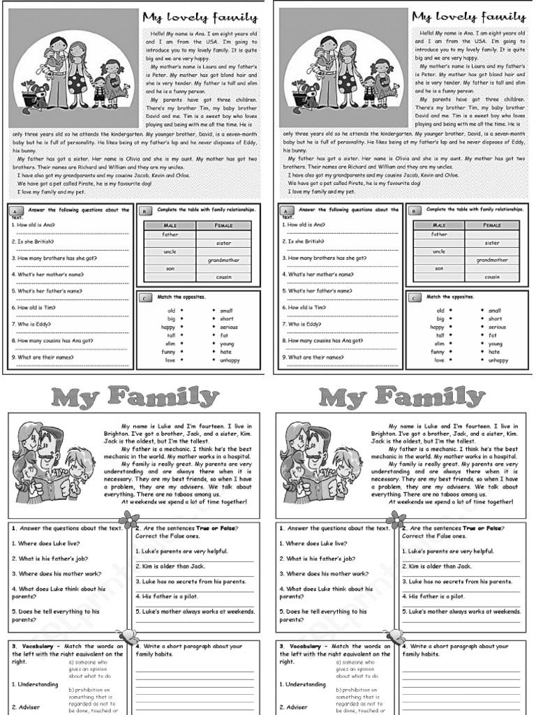 The Family Reading | PDF