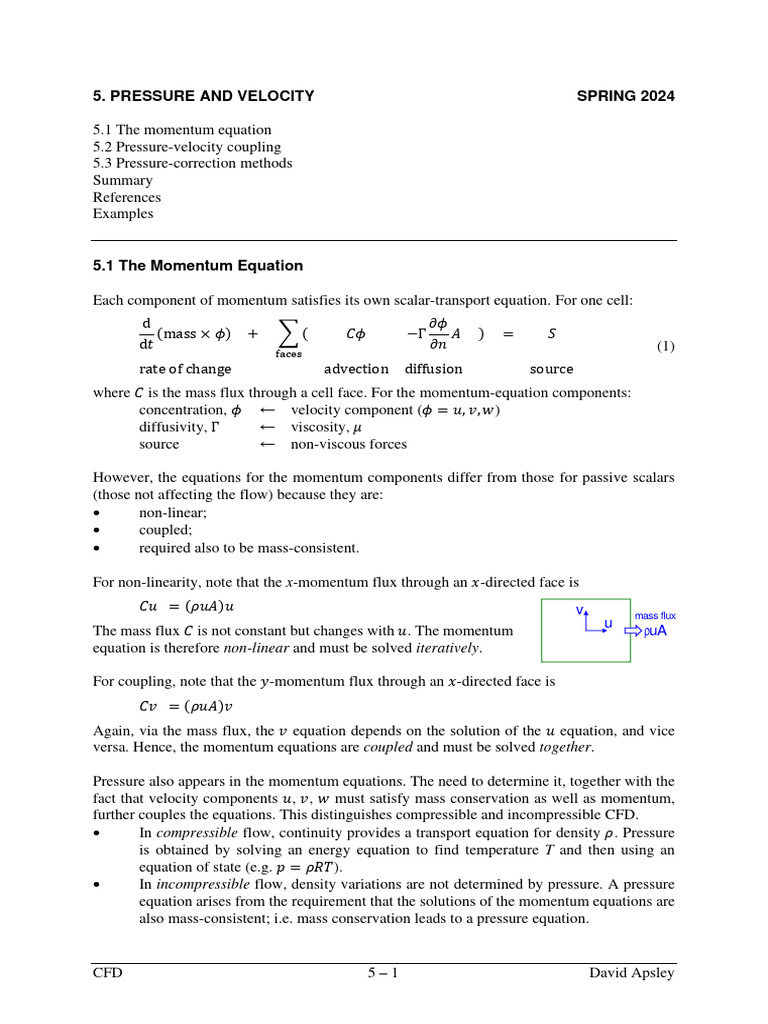 momentum | PDF | Momentum | Computational Fluid Dynamics