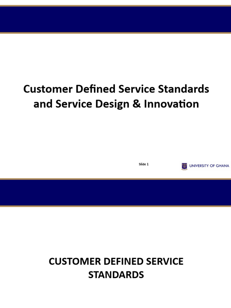 P9 Service Standards Innovation & Design | PDF | Innovation | Marketing