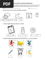 Prueba de Lenguaje M L P S D T Primero Basico | PDF