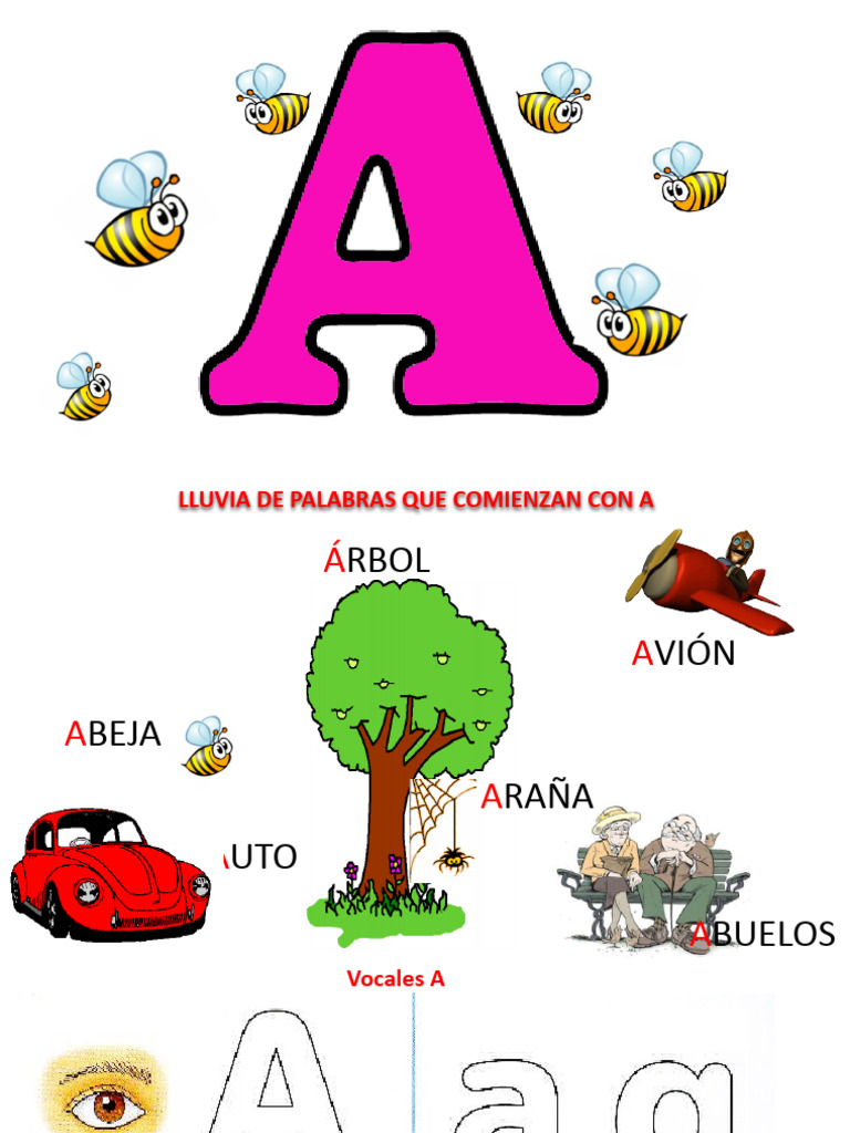 Vocal A | PDF | Artes del Lenguaje y Comunicación