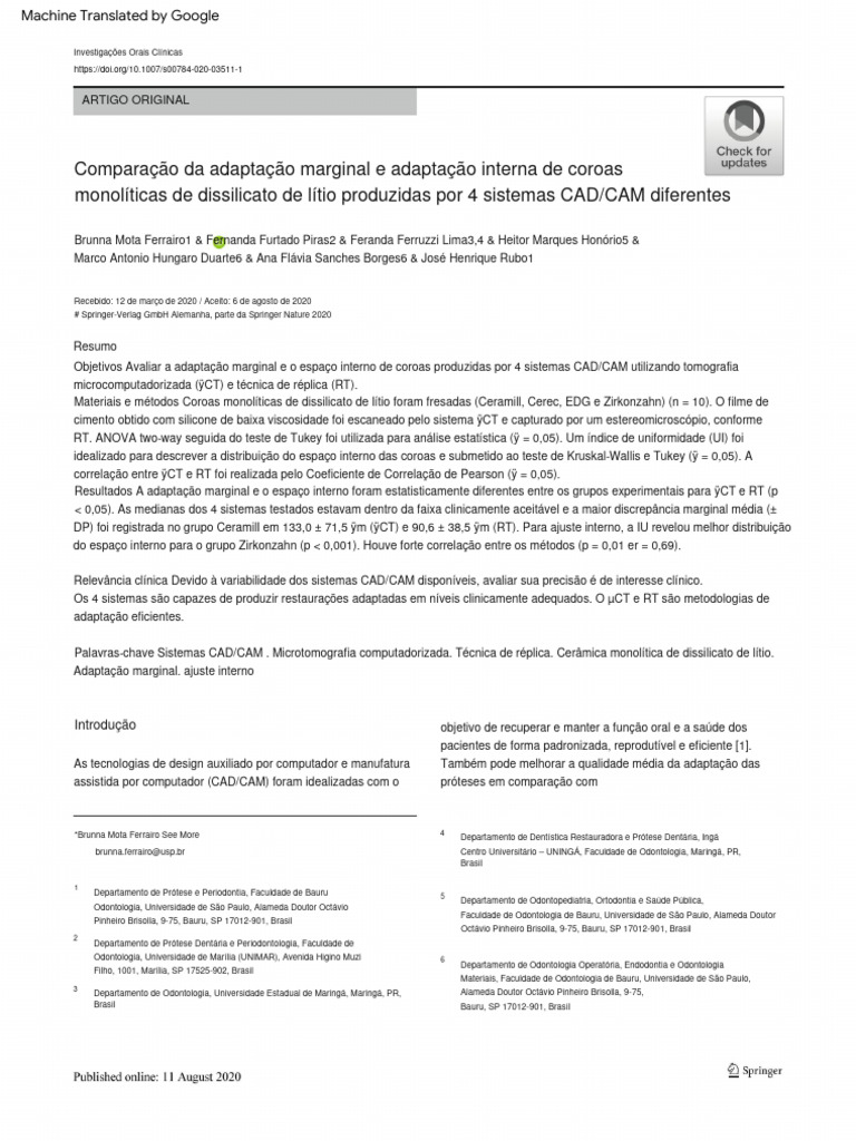 Ferrairo 2021 | PDF | Método científico | Análise estatística