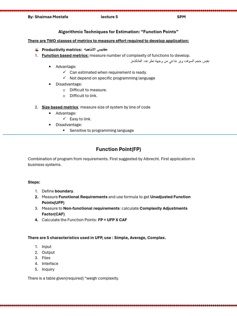 SPM- Algorithmic Techniques Estimation | Download Free PDF | Function (Mathematics) | Complexity