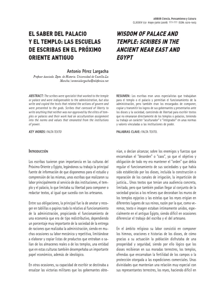 WISDOM_OF_PALACE_AND_TEMPLE_Spanish | PDF | Antiguo Egipto | Escritura