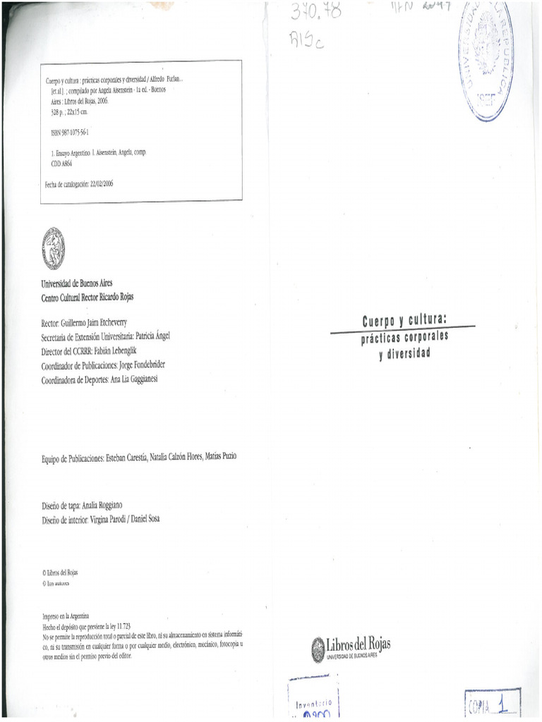SOARES, Carmen. Prácticas Corporales. Historias de Lo Diverso y Lo Homogéneo. | PDF