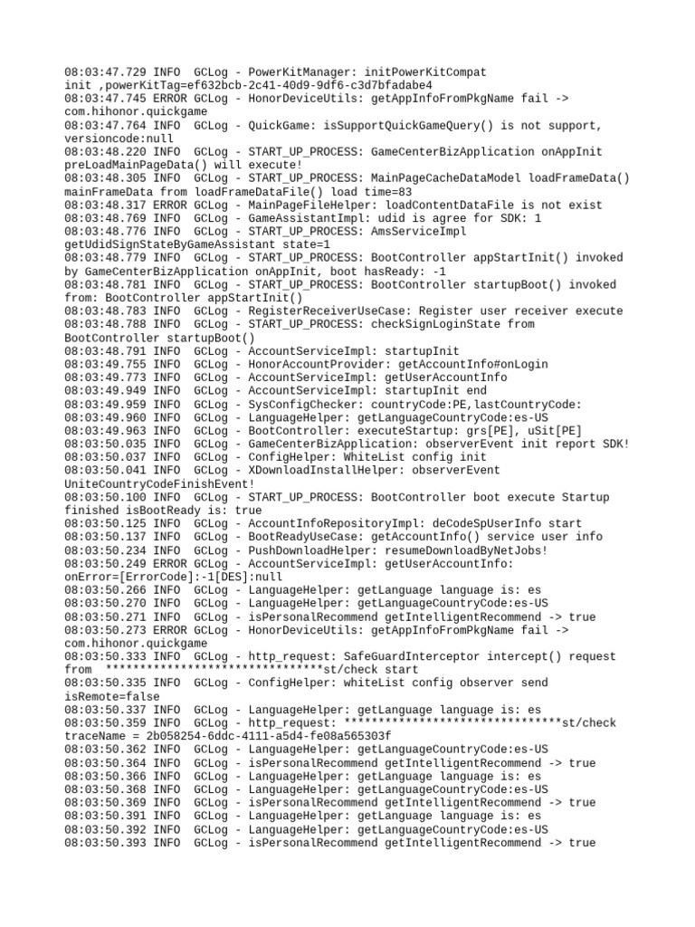 Game Center Initialization Log Errors | PDF | Computing | Computer Science
