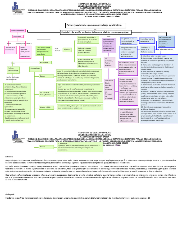 Mapa Conceptual Capítulo 1 | PDF | Maestros | Enseñando