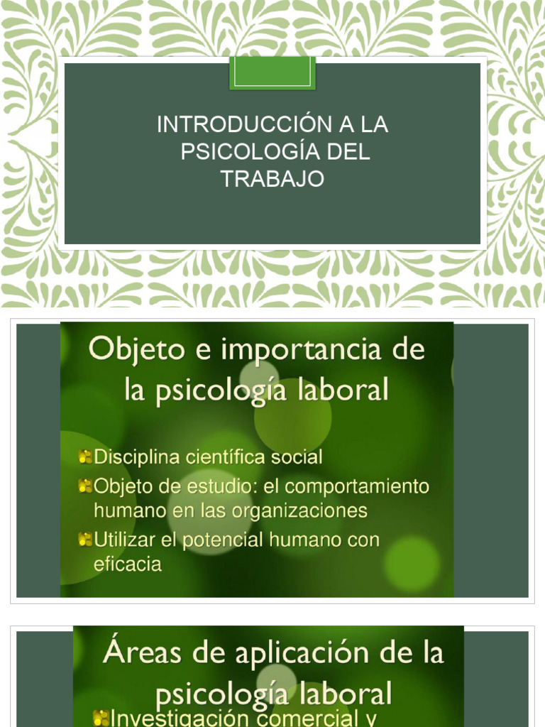 Psicología Del Trabajo | PDF | Factores humanos y ergonomía | Business