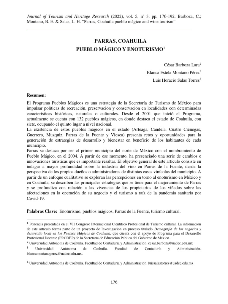 Parras Coahuila | PDF | Vino | Marketing