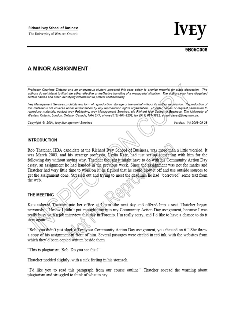 1 A Minor Assignment | PDF | Career & Growth