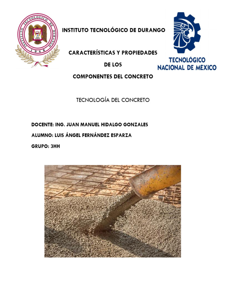 Componentes Básicos Del Cemento Portland | PDF | Tecnología