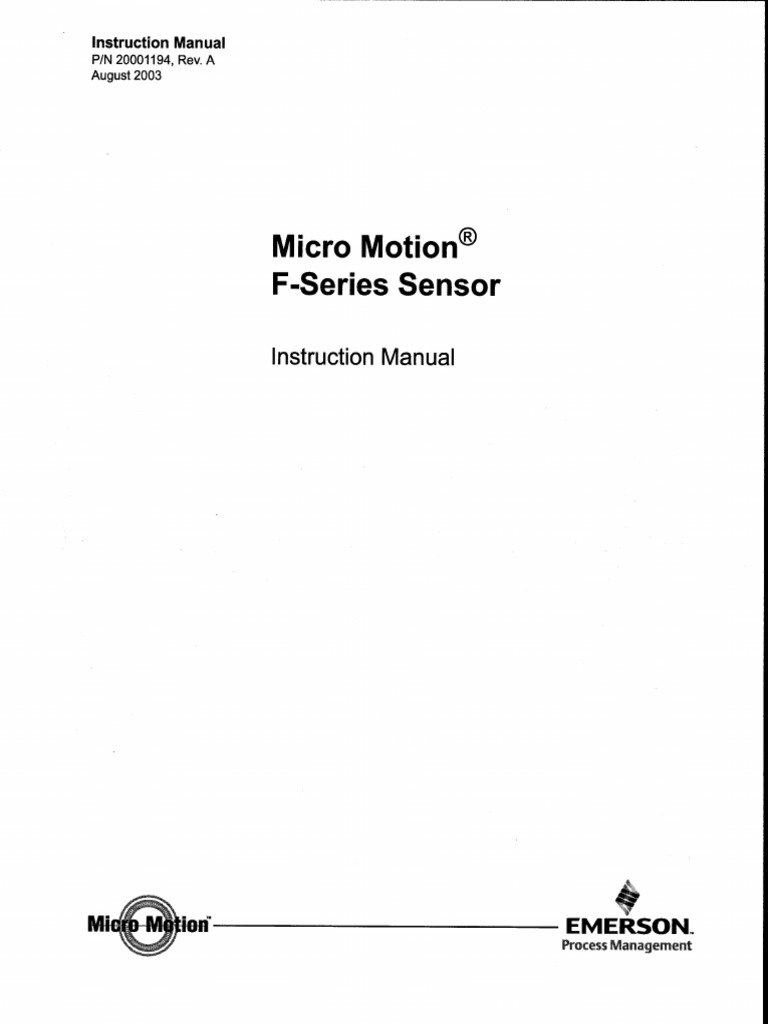 Micro Motion Sensor | PDF