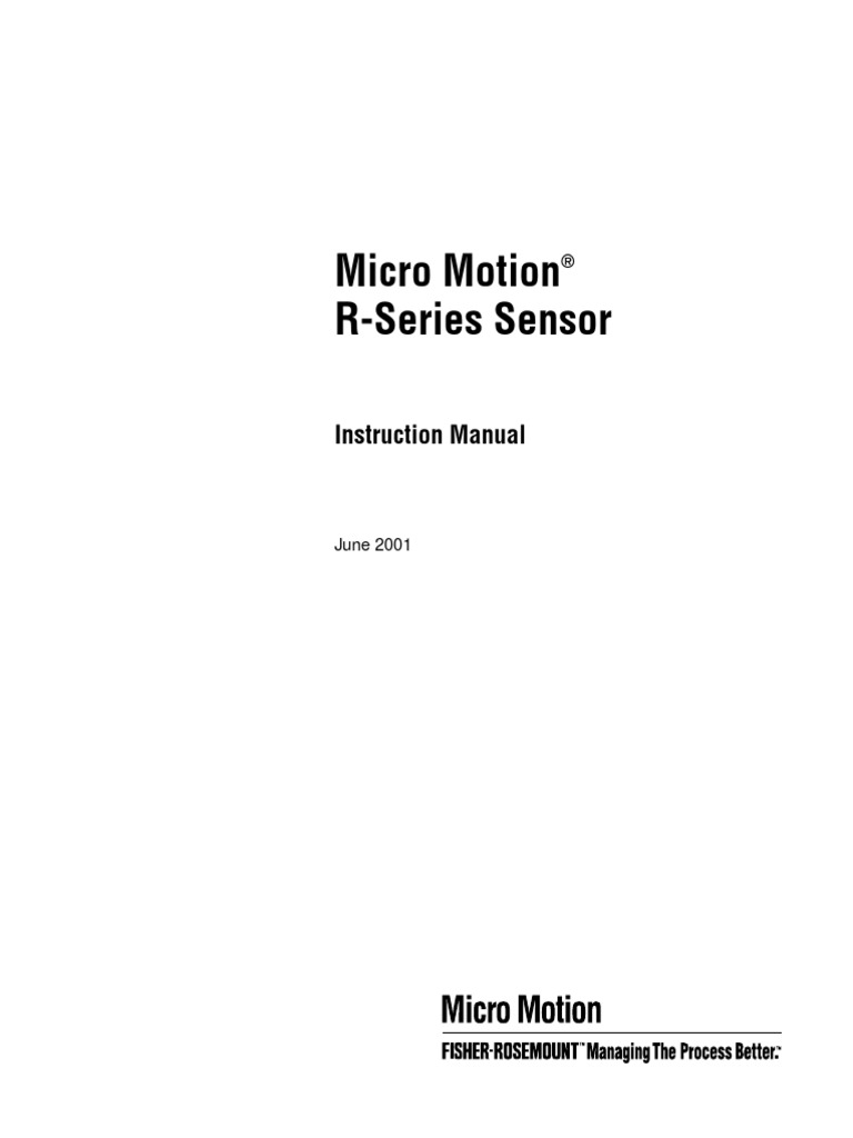 Micro Motion Series | PDF | Electrical Wiring | Pipe (Fluid Conveyance)