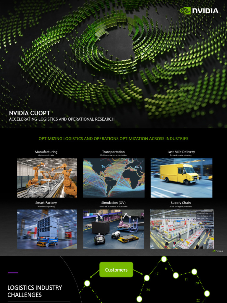 NVIDIA_cuOpt_Customer_Deck_Spring22 | PDF | Logistics | Computer Science