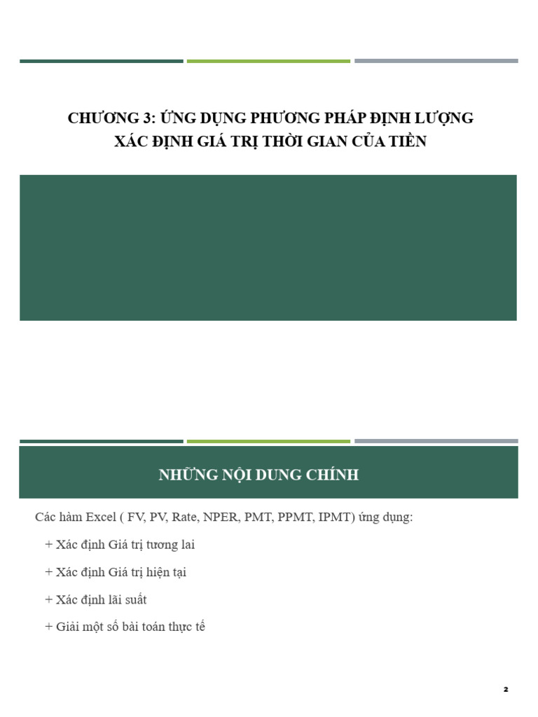 CH3 - Gia Tri Thoi Gian Cua Tien | PDF