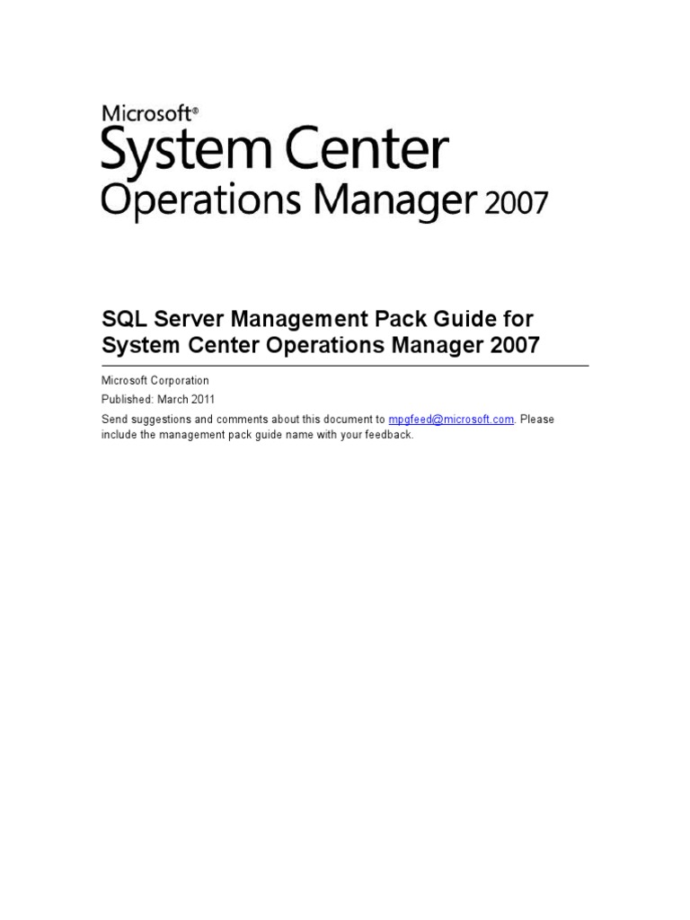 SQLServer MPGuide | PDF | Microsoft Sql Server | Computer Cluster