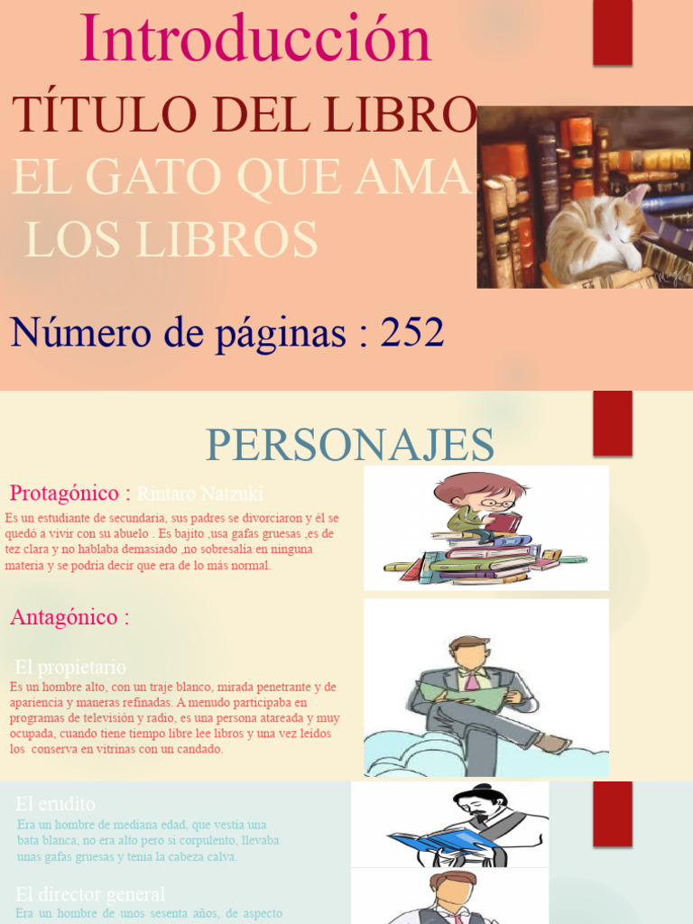 El gato que amaba los libros: resumen | PDF