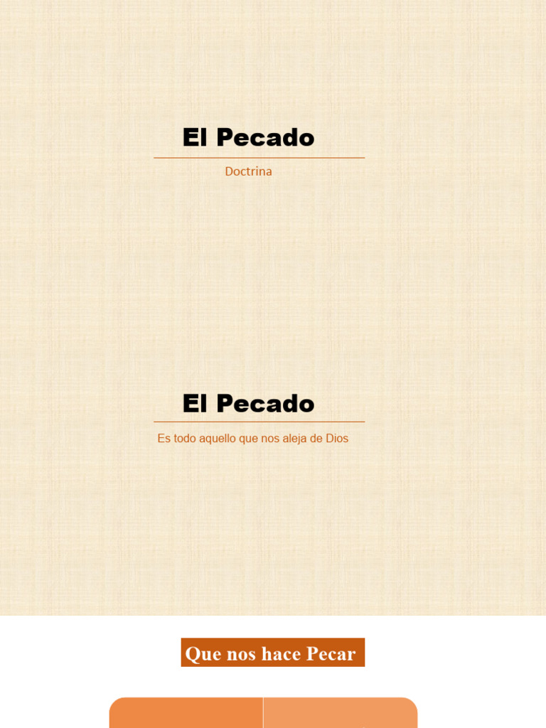 El Pecado | PDF | Pecado | Tentación