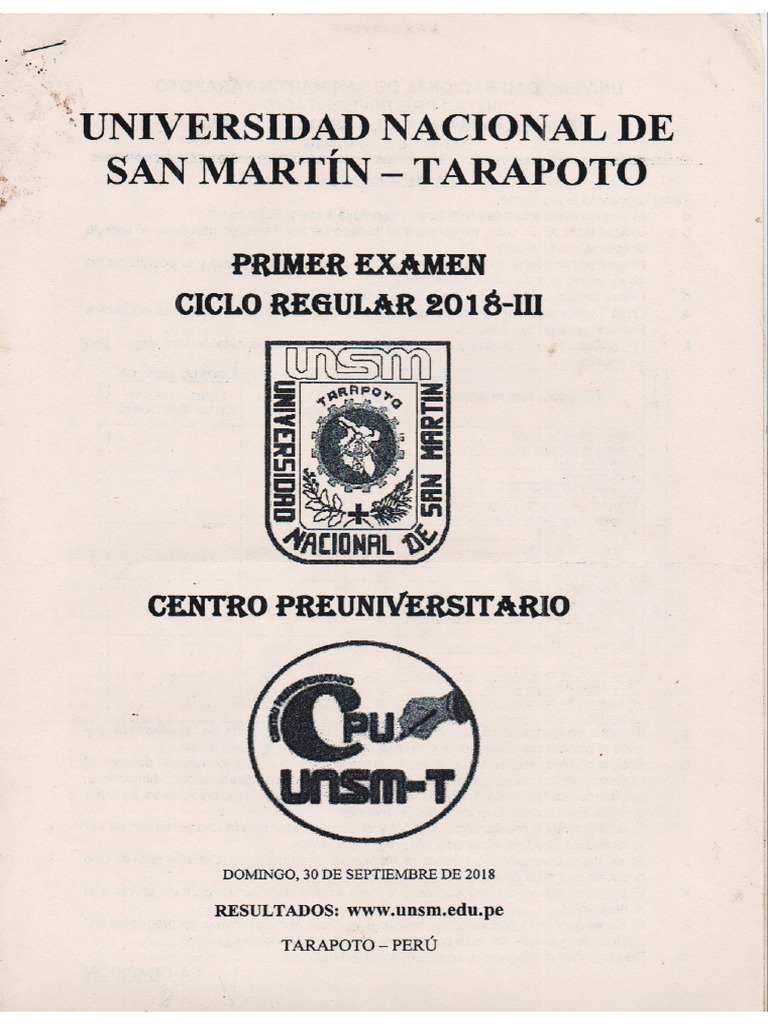 CPU 2018-III 1ro | PDF