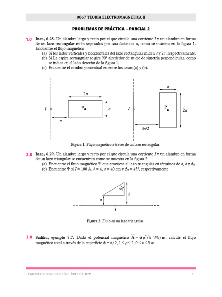 2024 Práctica Parcial 2 | PDF | Corriente eléctrica | Inductor